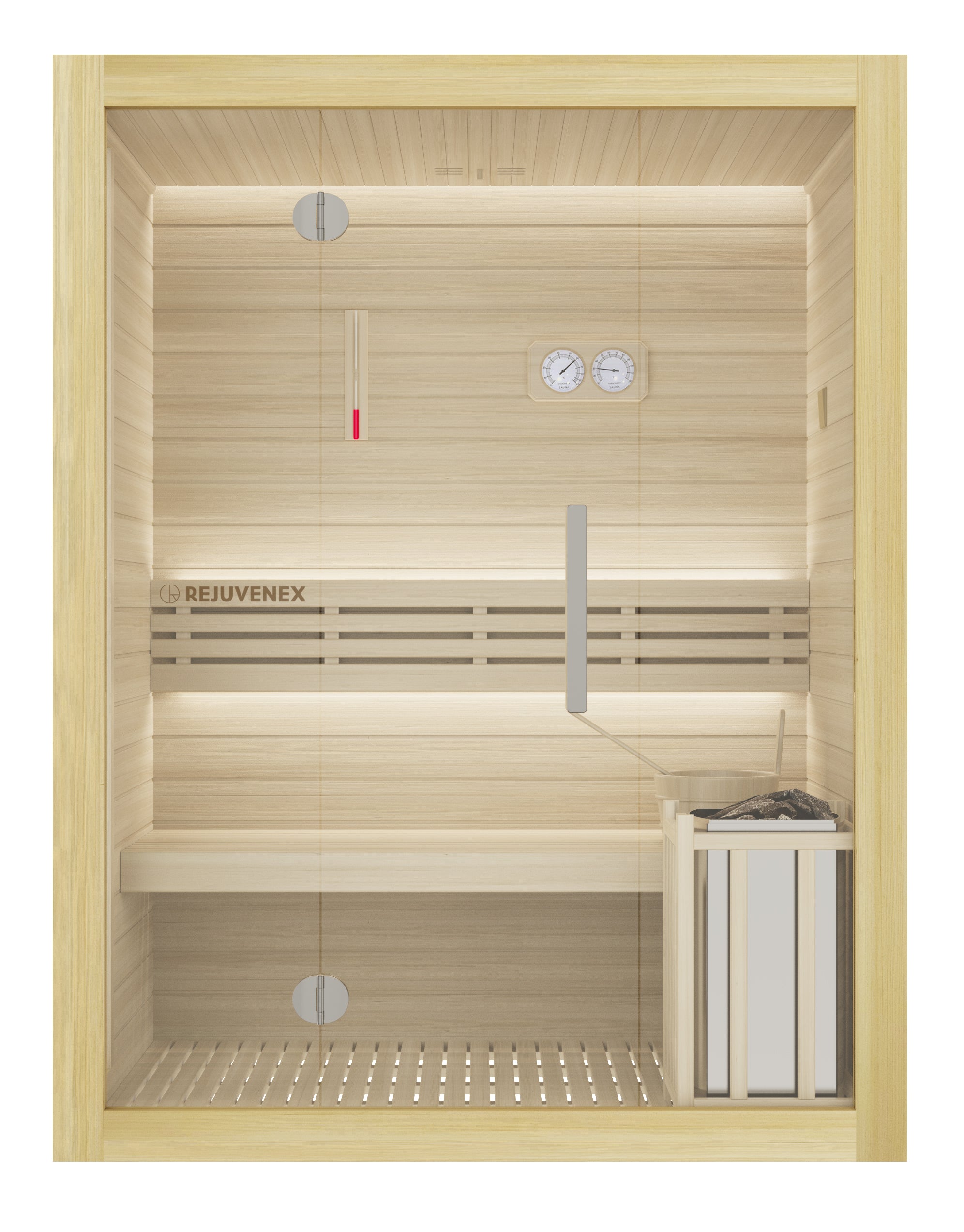 Rejuvenex Traditional 3 Person Sauna - Elevate Your Wellness Journey